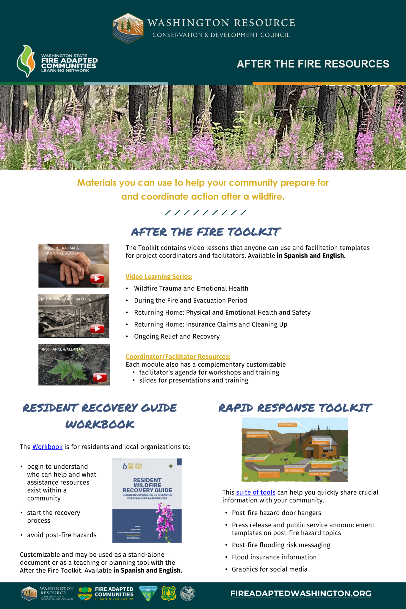 Washington Post-Fire Recovery Gathering: Building Connections for a ...